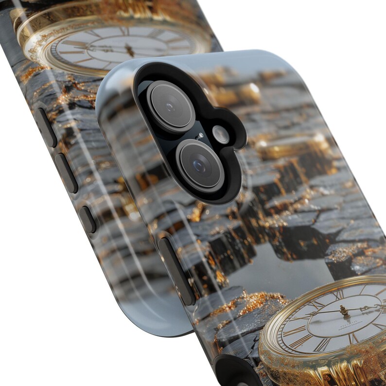 Melting Time Gold Dripping Clock Phone Case: Iphone, Galaxy, Pixel ...