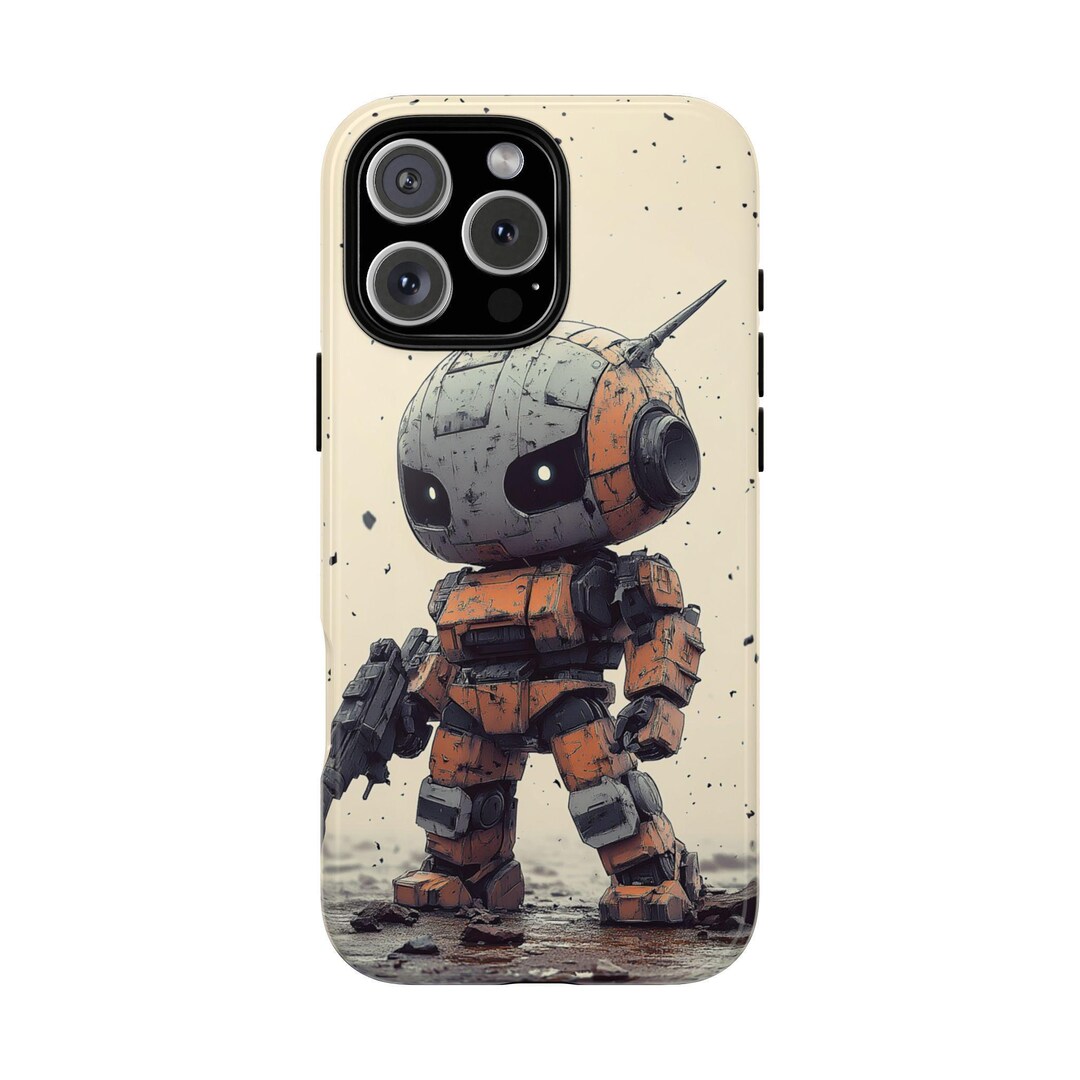 IPhone | Galaxy | Pixel - Phone Ink Case - Tiny Robot Mech Gun Battle ...