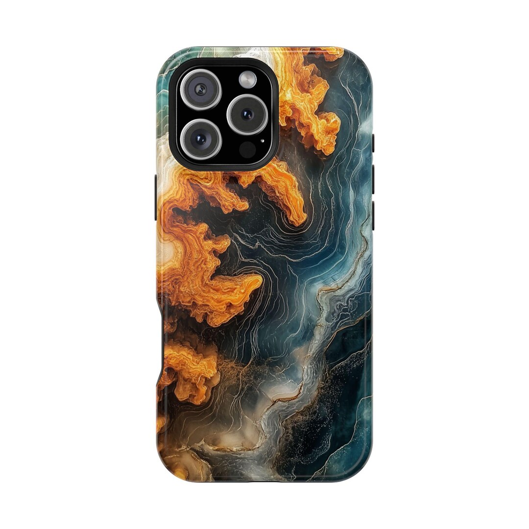 Blue Wood Resin Epoxy Pattern - Premium Shockproof Case for Iphone ...