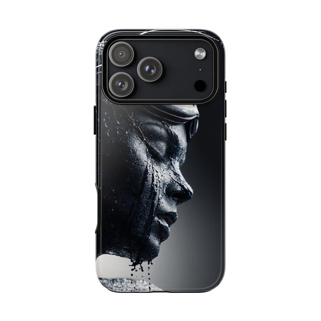 Digital Woman Portrait Analog Liquid Phone Case: iPhone 17 16 15 14 13 ...