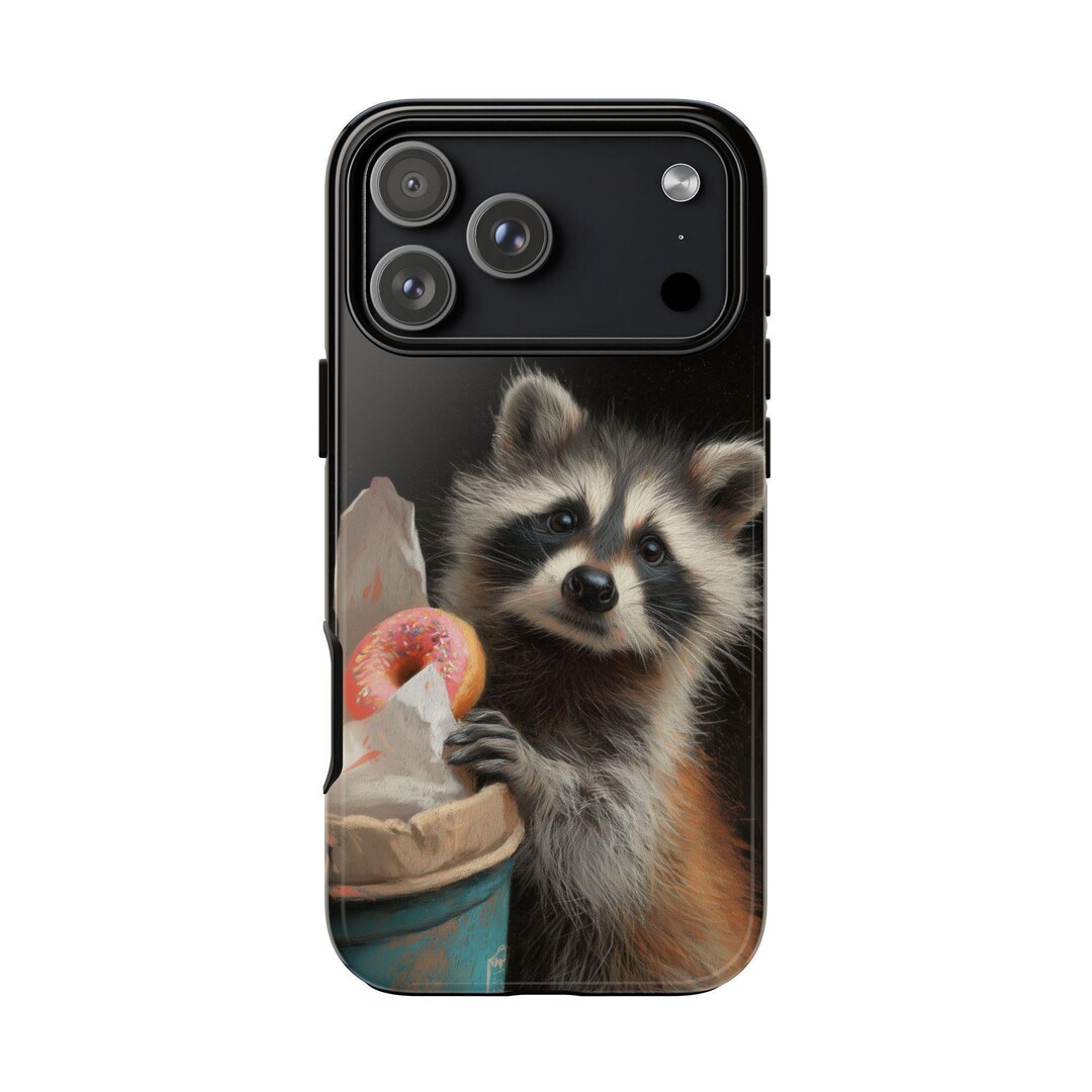 Raccoon Donut Trash Panda Phone Case: Iphone, Galaxy, Pixel - Lifetime ...