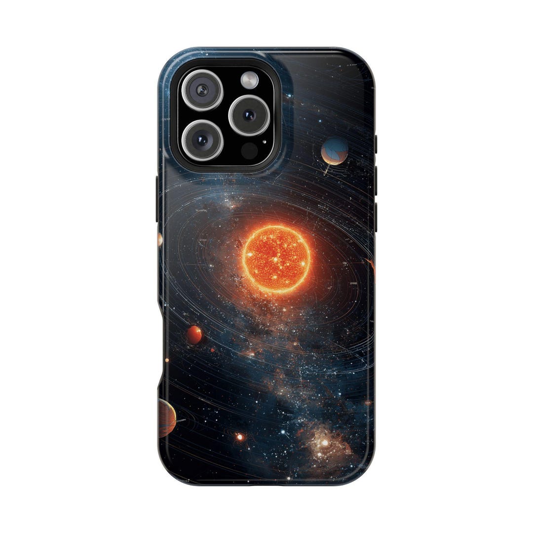 Iphone, Galaxy, Pixel - Solar System Map Outer Space Worlds Phone Case ...
