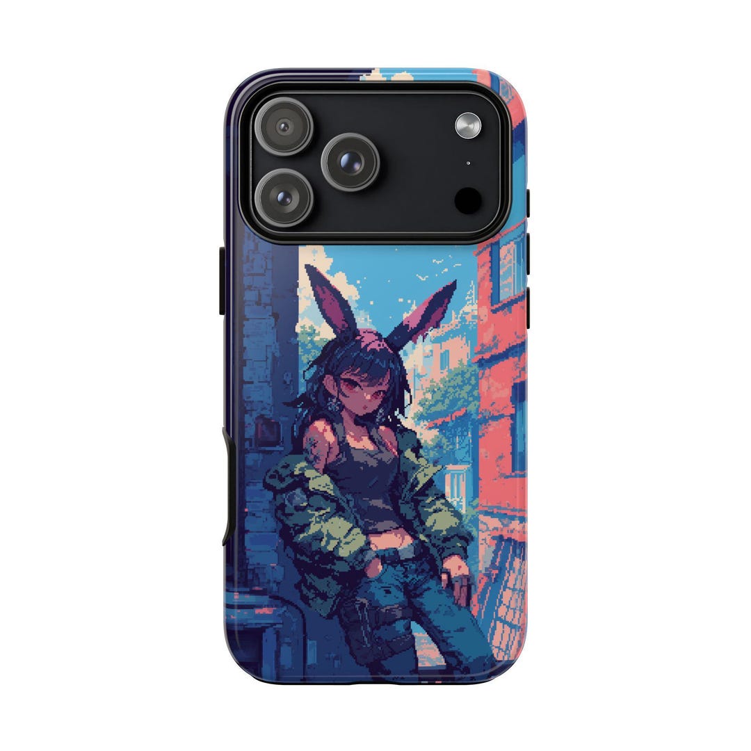 Iphone, Galaxy, Pixel - Bunny Girl 8 Bit Pixelated Anime Phone Case ...