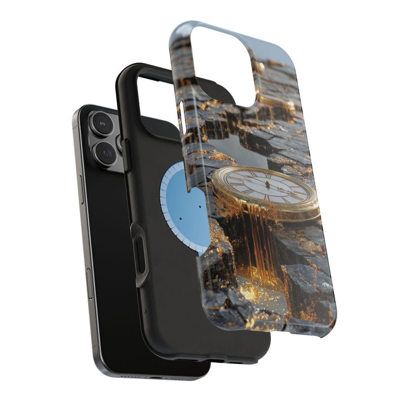Melting Time Gold Dripping Clock Phone Case: Iphone, Galaxy, Pixel ...