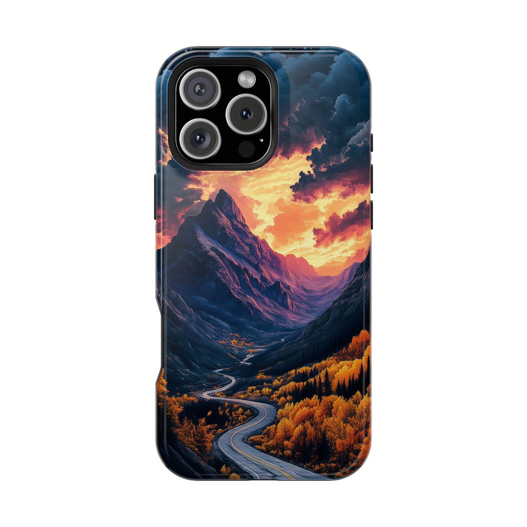 Majestic Mountain Wilderness Winding Road Phone Case: Tough Cover for ...