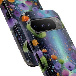 Iphone, Galaxy, Pixel Case | Lavender Purple Floral Green Pink Vines - Etsy