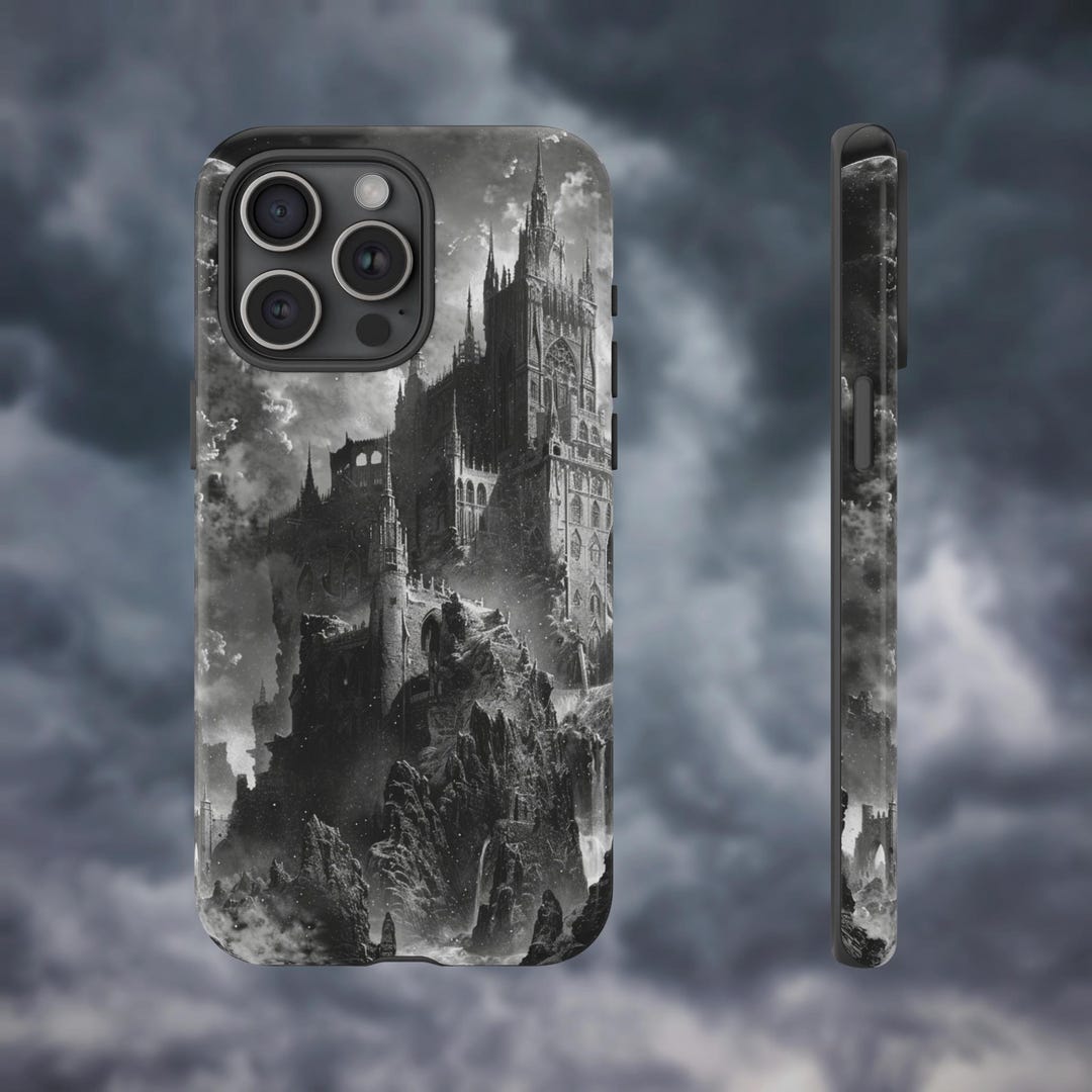 Ancient Cathedral Castle Gothic Phone Case for iPhone 16 16e 15 14 13 ...