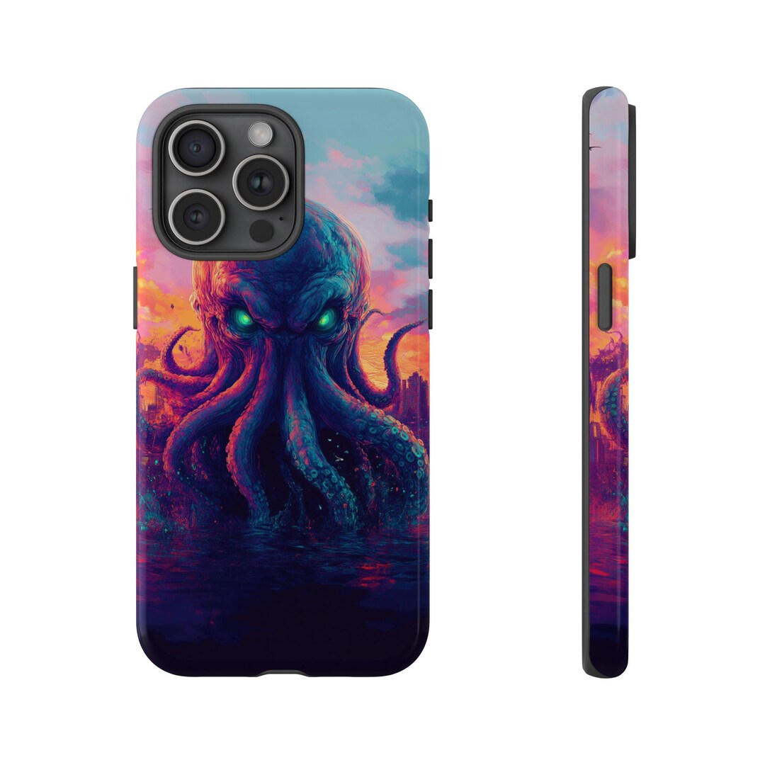 Cthulhu Breach Case, Cephalopod Tentacles Artistic Cover, Purple ...