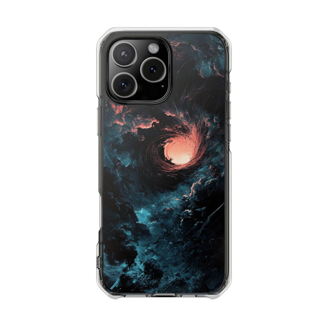 Dark Tornado Vortex Dark Blue Cover Flexible TPU Phone Case for iPhone ...