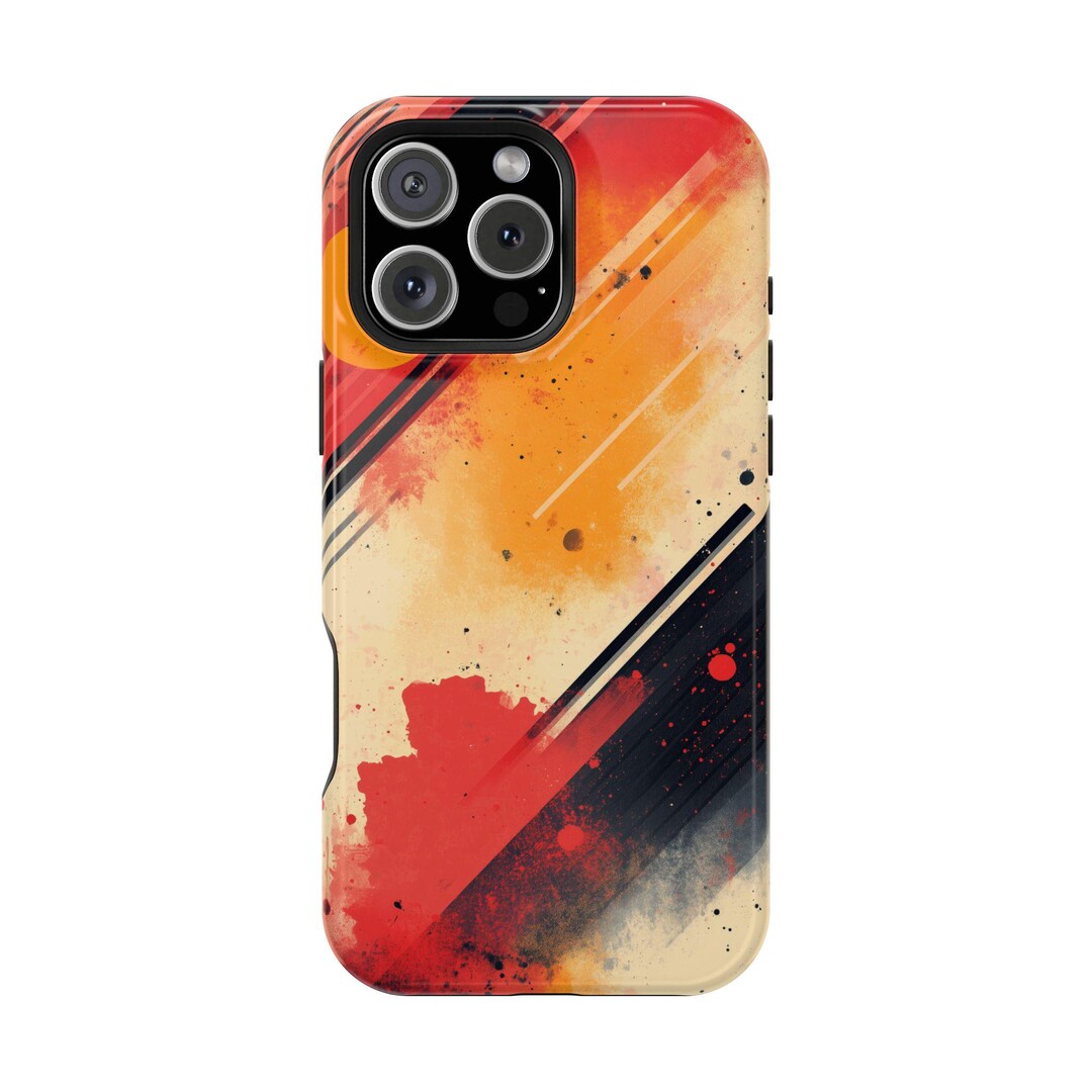 Guava Abstract Vector Line Artwork Phone Case for iPhone 16 16e 15 14 ...