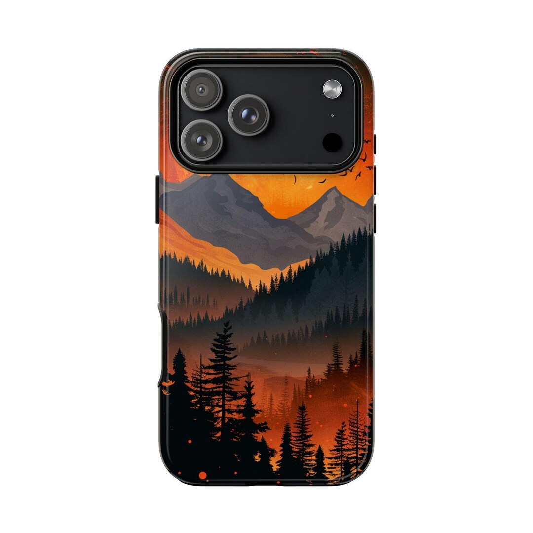 Forest Wilderness Full Moon Phone Case - Lifetime Warranty - Etsy UK