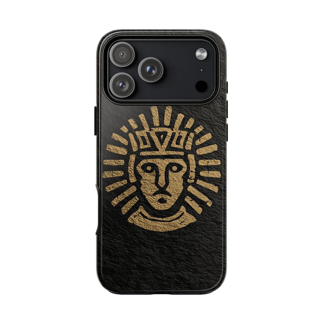 Iphone, Galaxy, Pixel - Aztec Warrior Gold Black Phone Case - Lifetime ...