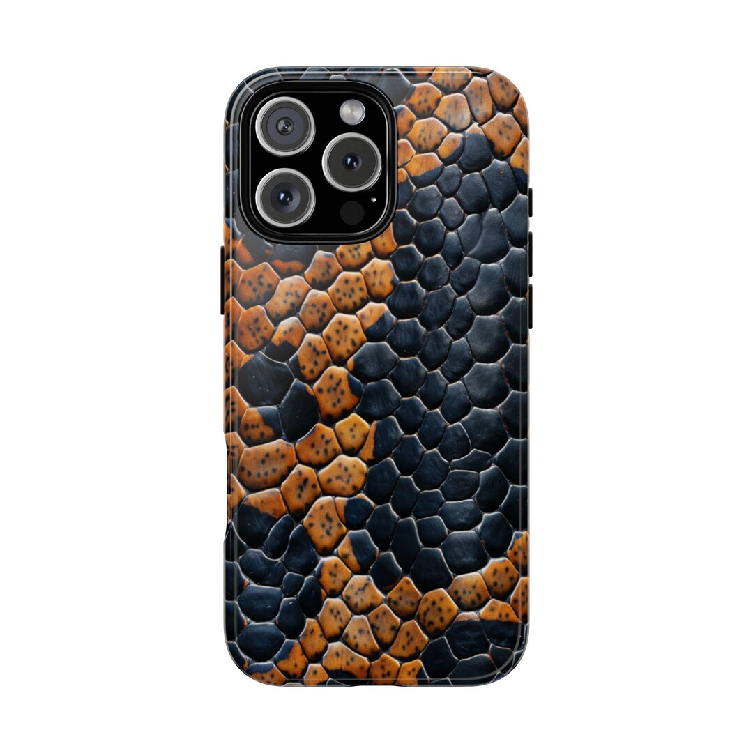 Onyx Serpent Black and Gold Snake Skin Elegant Pattern Phone Cover Case ...