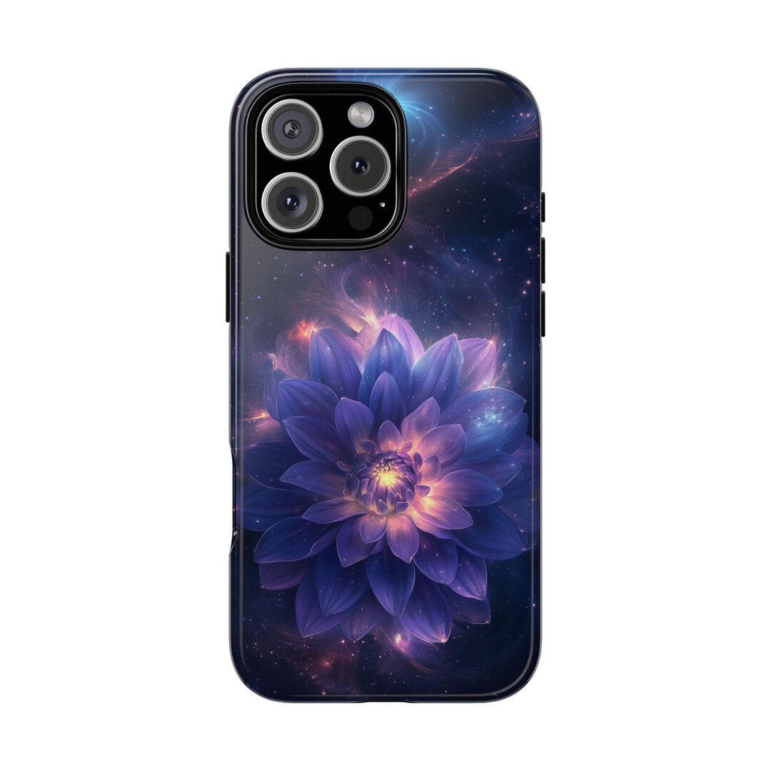 Glowing Purple Lotus Flower Cosmos - Phone Case for iPhone 17 16 16e 15 ...