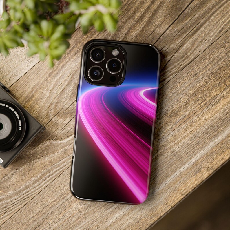 Hot Pink Magenta Speed Wave Lines Custom Phone Case – Iphone, Samsung ...