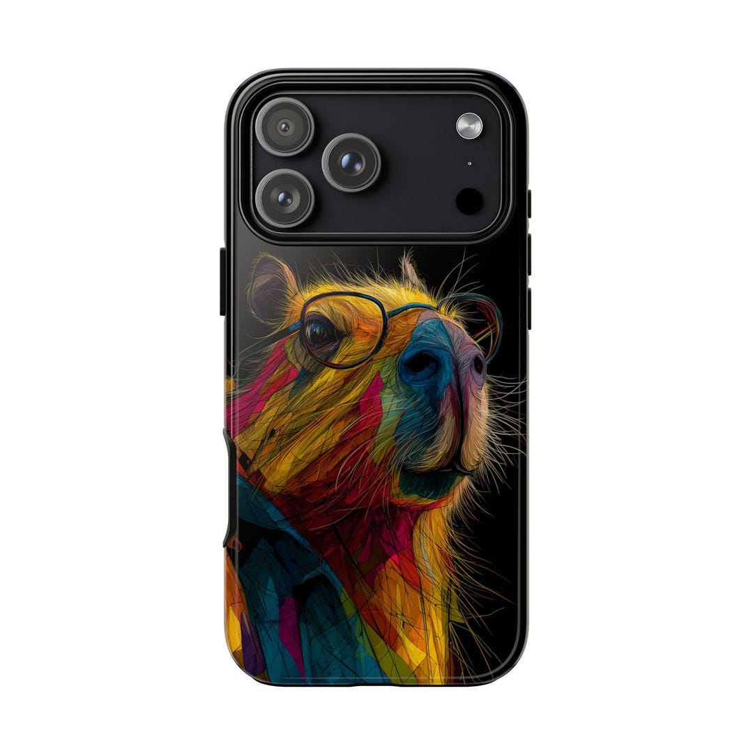 Capybara Abstract Vibrant Colors Phone Case: iPhone | Samsung Galaxy ...