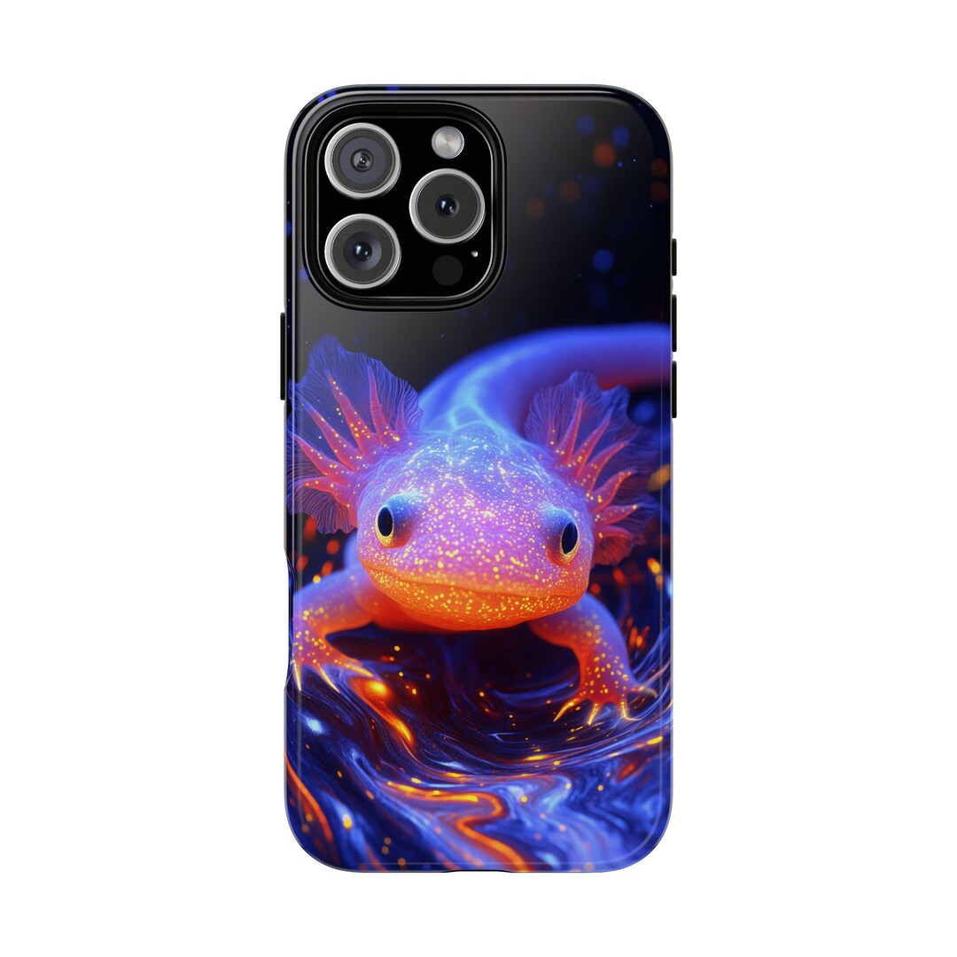 Lifetime Warranty - Axolotl Abstract Hydro Dip Liquid Bioluminescent ...