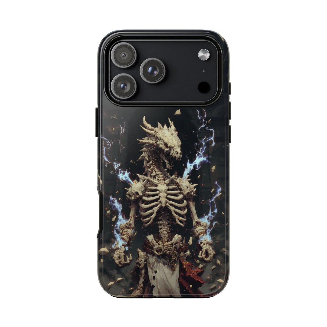 Bone Dragon Mage Dark Magic Phone Case for iPhone Galaxy Pixel ...