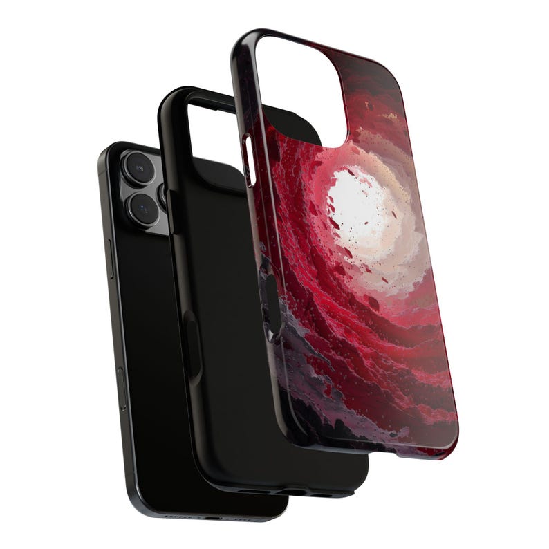 Phone Ink Case: iPhone | Galaxy | Pixel - Red Nebula Vortex Cosmic ...