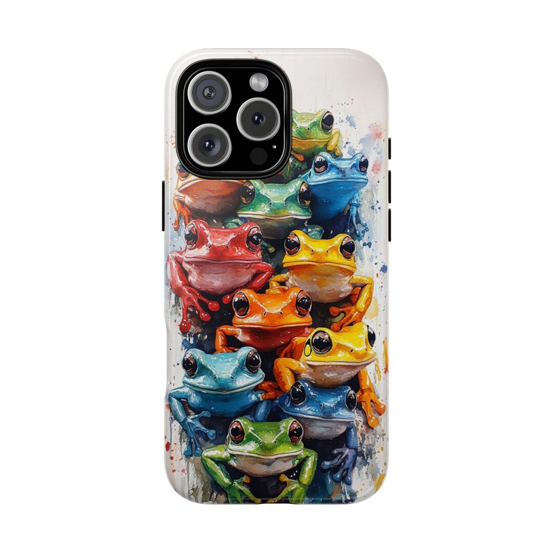 Watercolor Ink Frog Tropical Frogs Phone Case - iPhone 17 Air 16 16e 15 ...