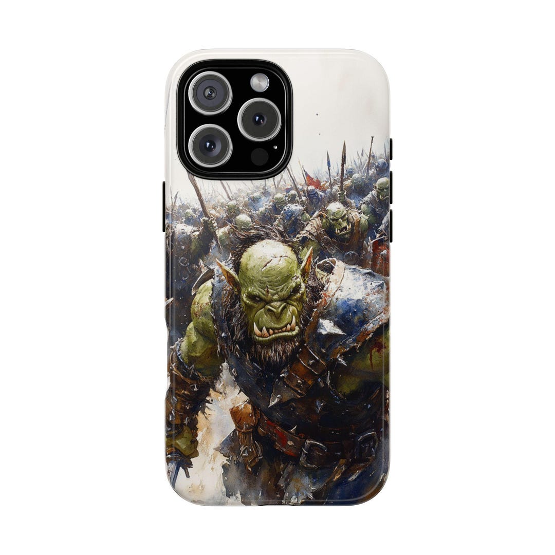 Orc Horde Battlefield Army Battle Cover Phone Case for iPhone 16 16e 15 ...
