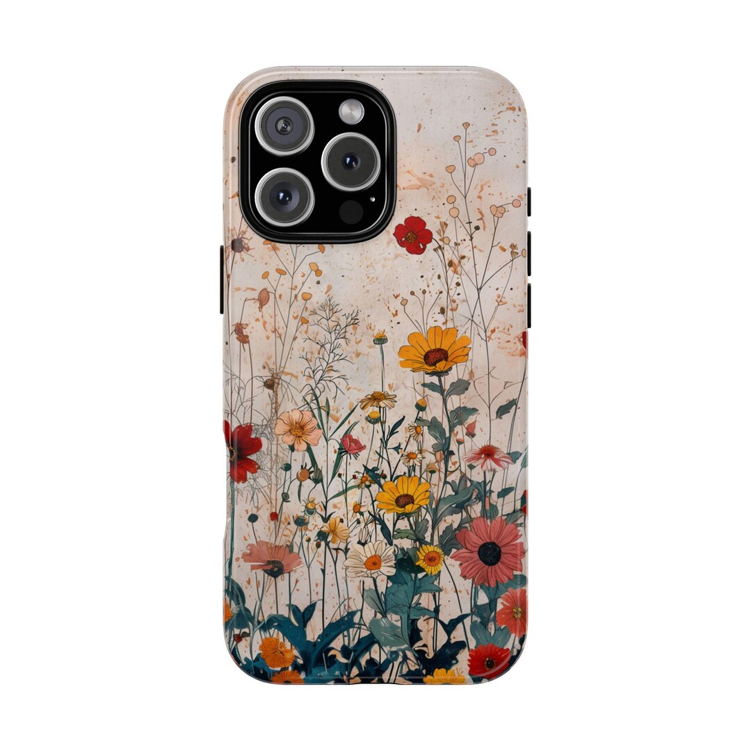 Dry Flowers Field Floral Minimalist Wildflower Florist Phone Case for ...
