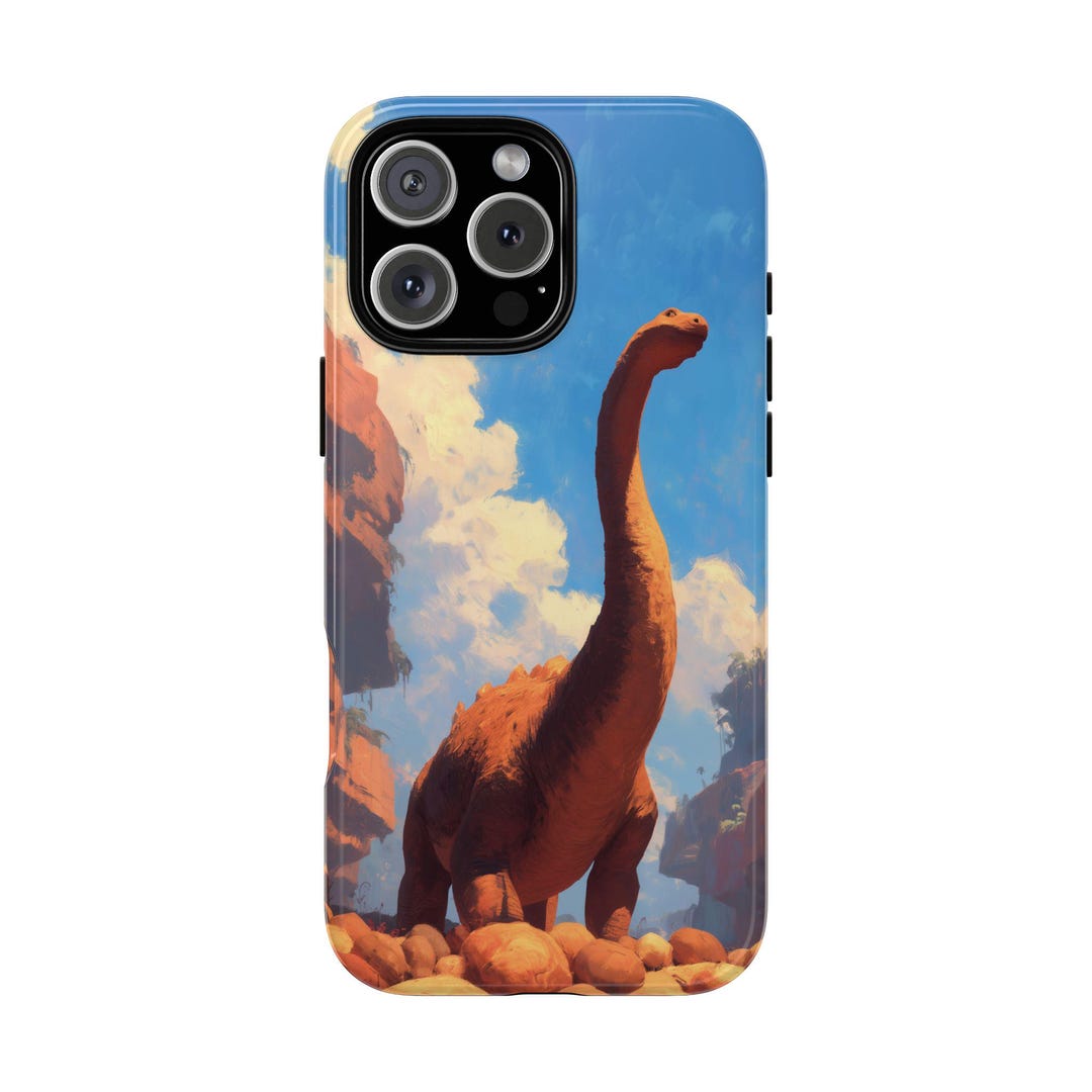 Brachiosaurus Dinosaur Desert Rocky Dino Phone Case - iPhone 17 Pro Max ...