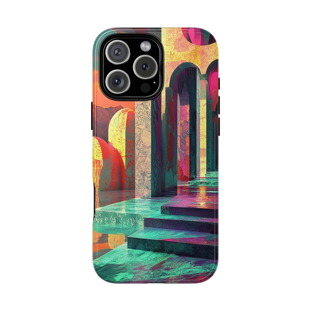 Liminal Abstract Space Colorful Path - Phone Case for iPhone 16e 16 15 ...