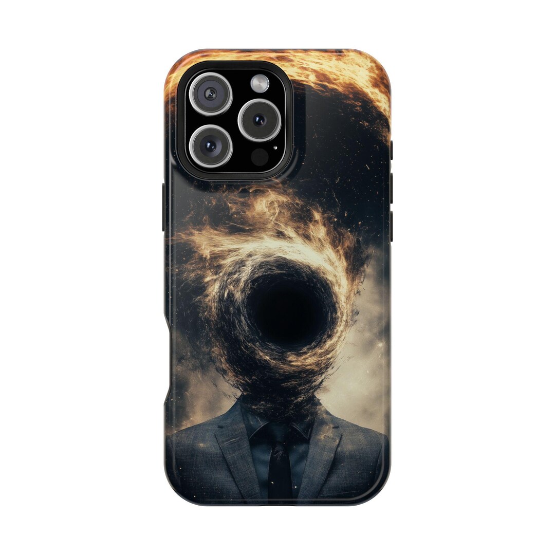 Black Hole Space Business Phone Case for iPhone 16 15 14 13 12 11 Pro ...