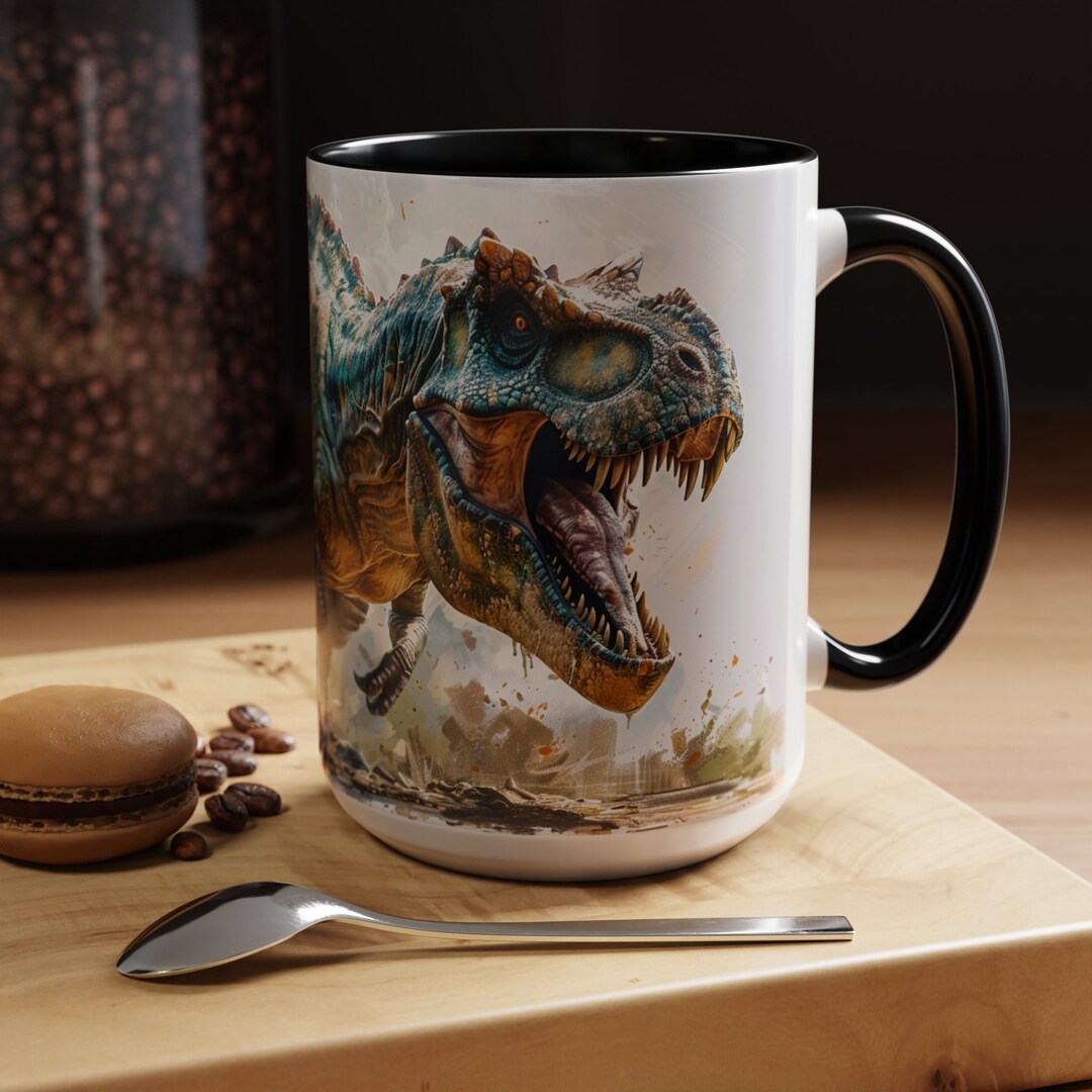 T-rex Tyrannosaurus Rex Jurassic Dino Dinosaur Coffee Mug, Tea Mug ...
