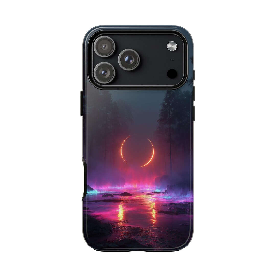 Phone Ink - Neon Circle Electric Forest Case: iPhone | Galaxy | Pixel ...