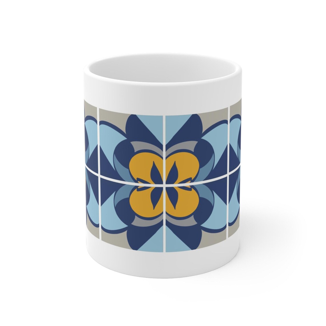 Ceramic Mugs Tile Design - Etsy