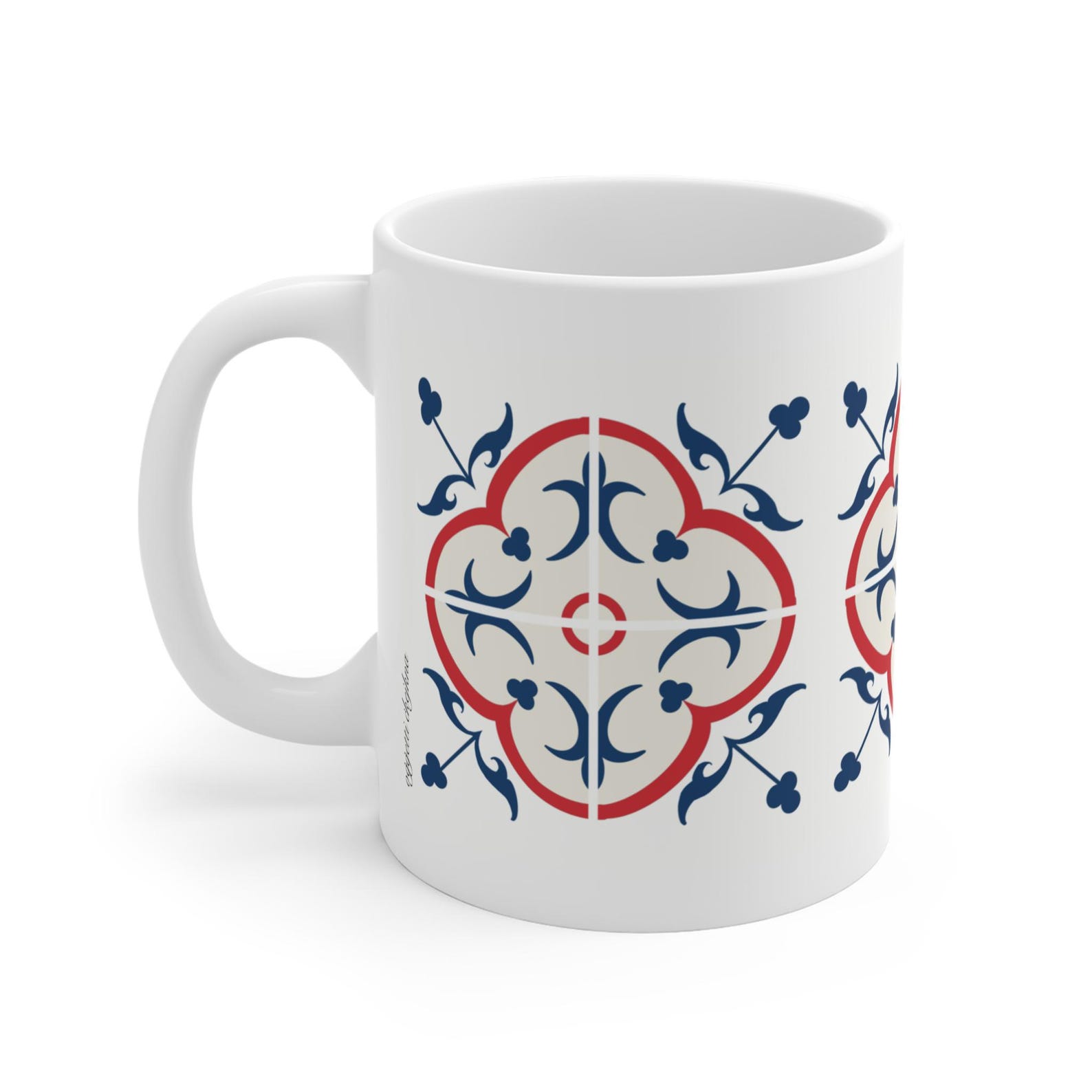Ceramic Mugs Tile Design - Etsy