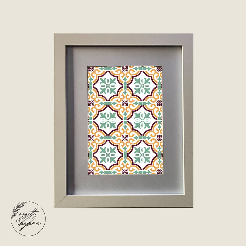 Decor Wall Art Maltese Tile Printable Design Instant Download A4 - Etsy