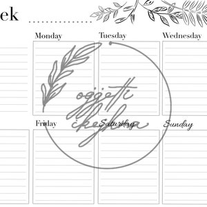 Printable Weekly Planner - Etsy