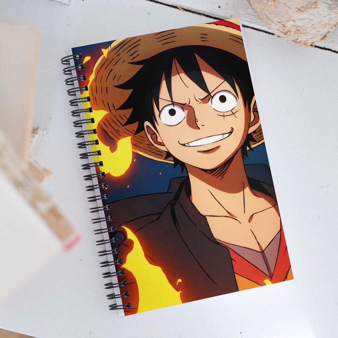 L.u..f.f.y Spiral Notebook, Notebook,anime Notebook, Anime Nootbook ...