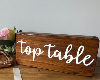 Top Table Wedding Sign - Etsy UK