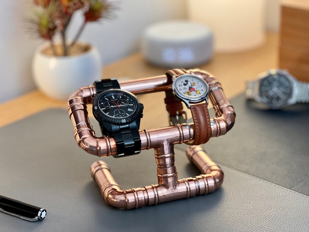 Watch Stand, Copper Pipe Industrial Style Watch Organiser, Unique Watch ...