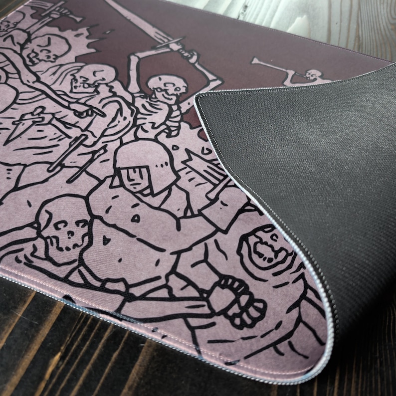 Skeleton Apocalypse | MTG Playmat | TCG Playmat | 14"x24" Neoprene Desk ...