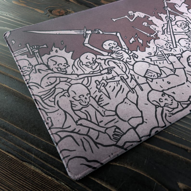 Skeleton Apocalypse | MTG Playmat | TCG Playmat | 14"x24" Neoprene Desk ...
