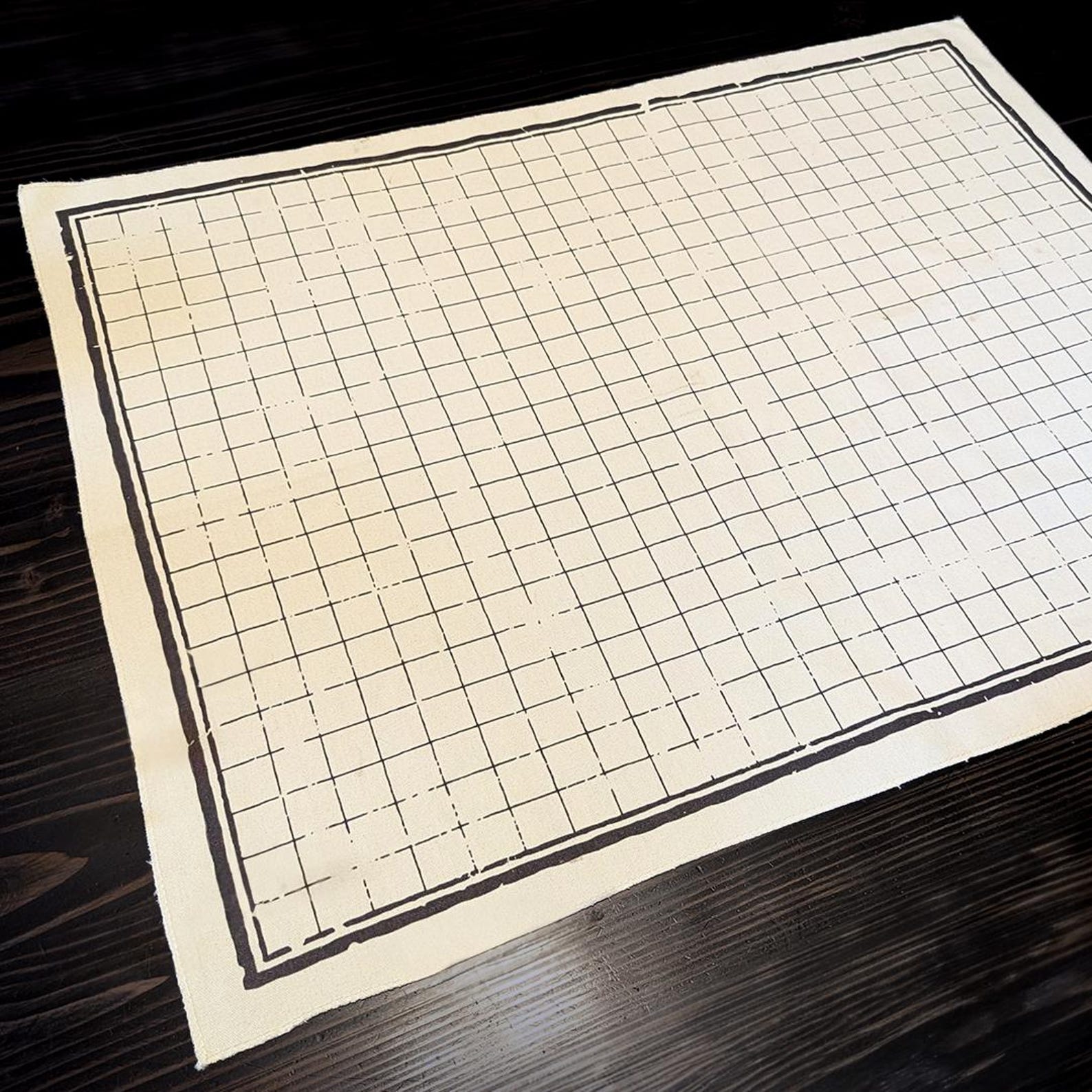 Cloth RPG Battle Map | 21" X 27" Square Grid | Gift for Dungeon Masters ...