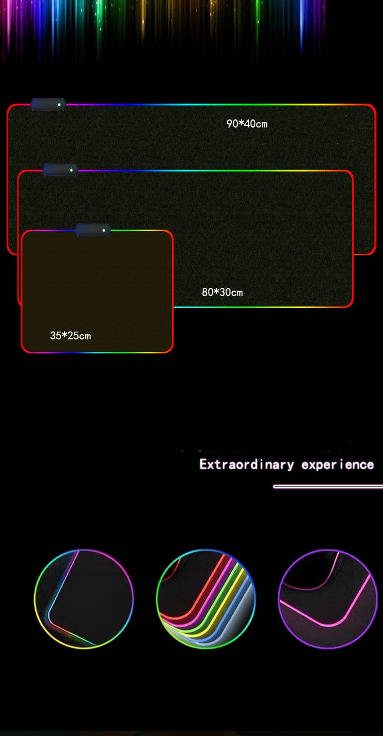 RGB Print Your Own Custom Mouse Pad Perfect Gamer Gift | Etsy