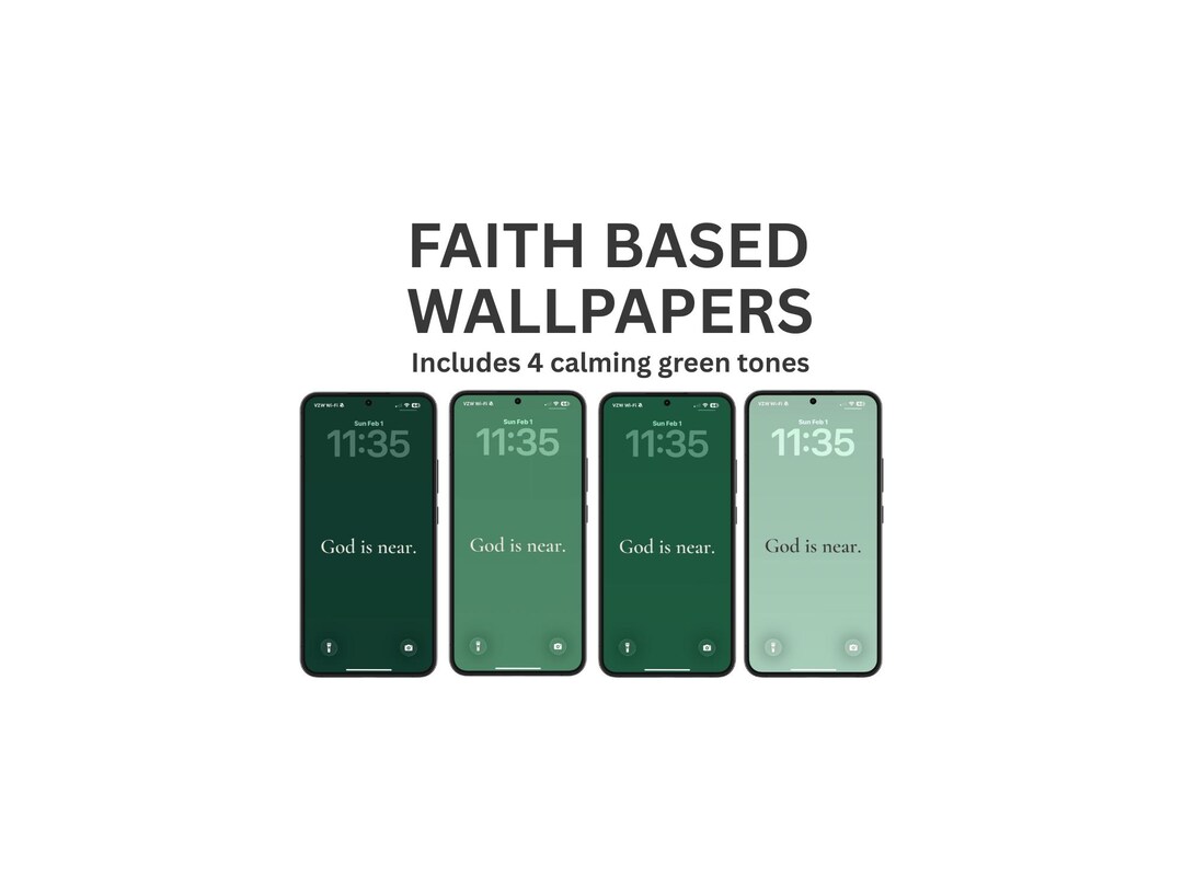 God is Near – Calming Christian Phone Wallpapers — Instant Download - Etsy