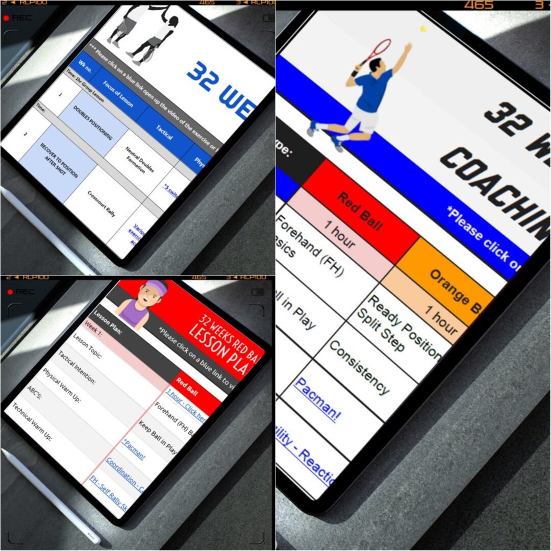 All Tennis Lesson Plans Bundle - Etsy