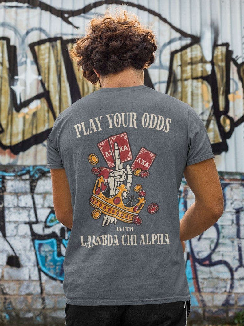 Lambda Chi Alpha Graphic T-shirt Play Your Odds - Etsy