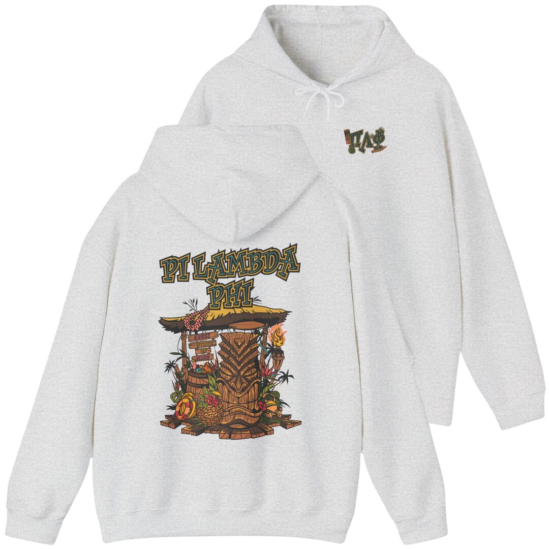 Pi Lambda Phi Graphic Hoodie | Tiki Time - Etsy