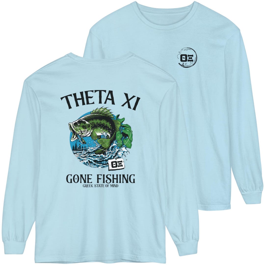 Theta Xi Graphic Long Sleeve | Gone Fishing - Etsy