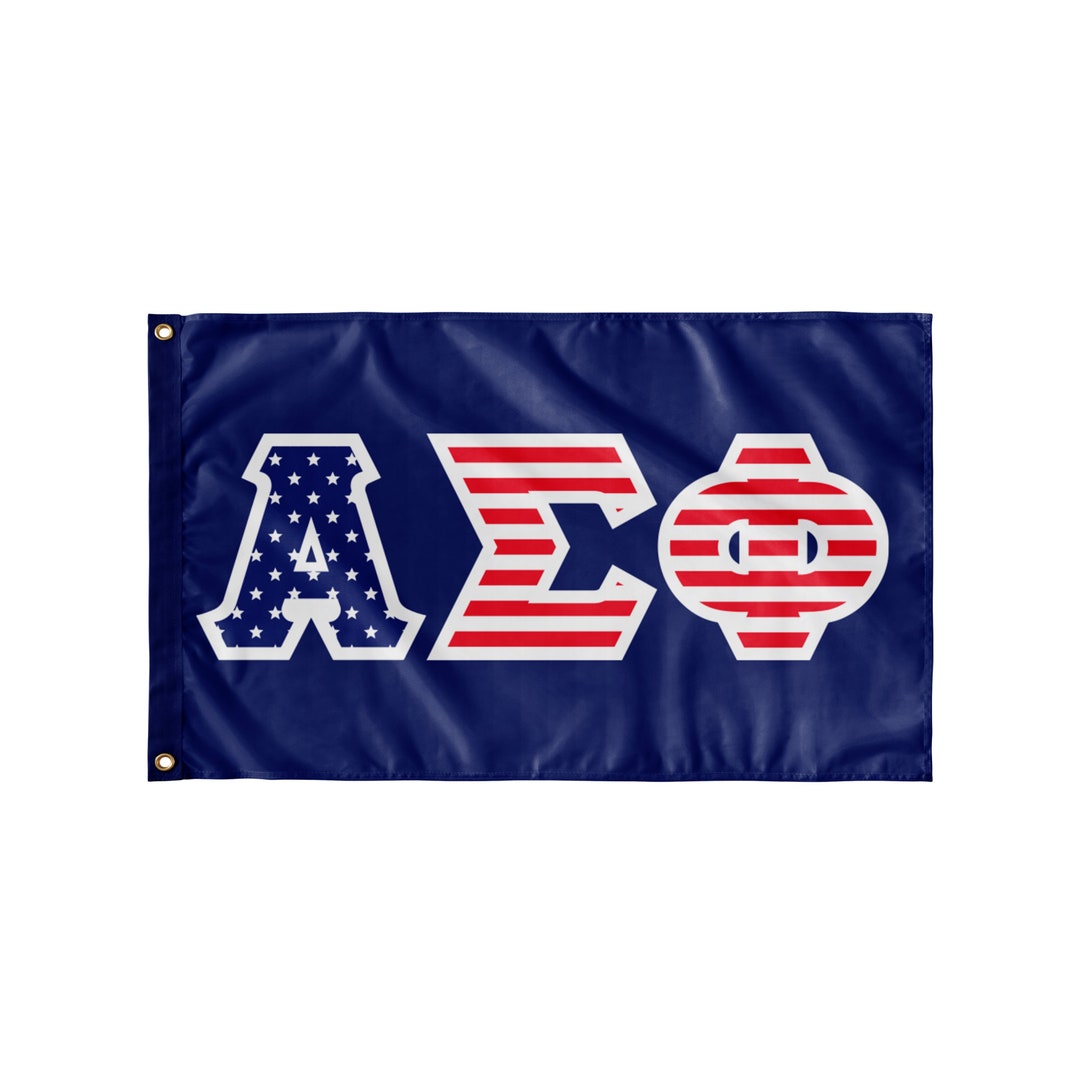 Alpha Sigma Phi American Letter Flag - Etsy