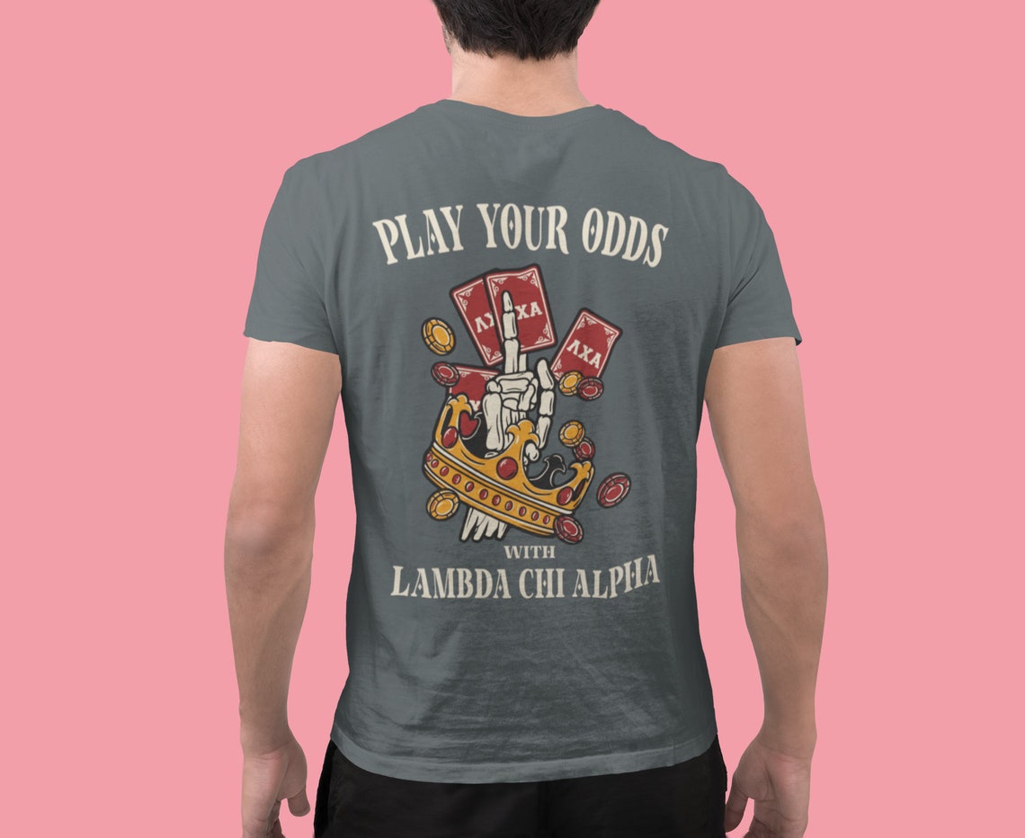 Lambda Chi Alpha Graphic T-shirt Play Your Odds - Etsy