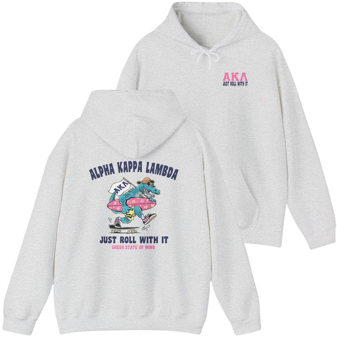 Alpha Kappa Lambda Graphic Hoodie Alligator Skater - Etsy